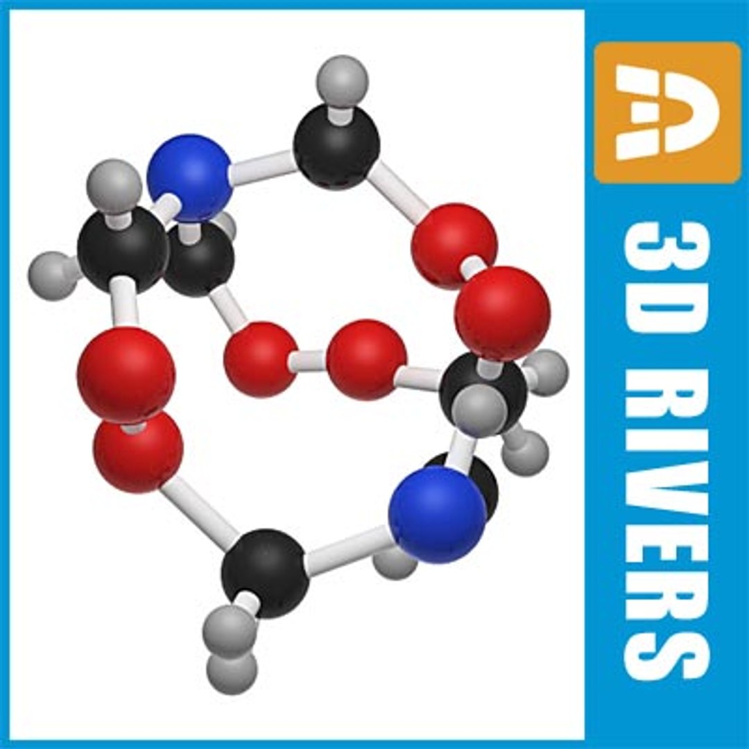 Hmtd Molecule Structure 3d Model