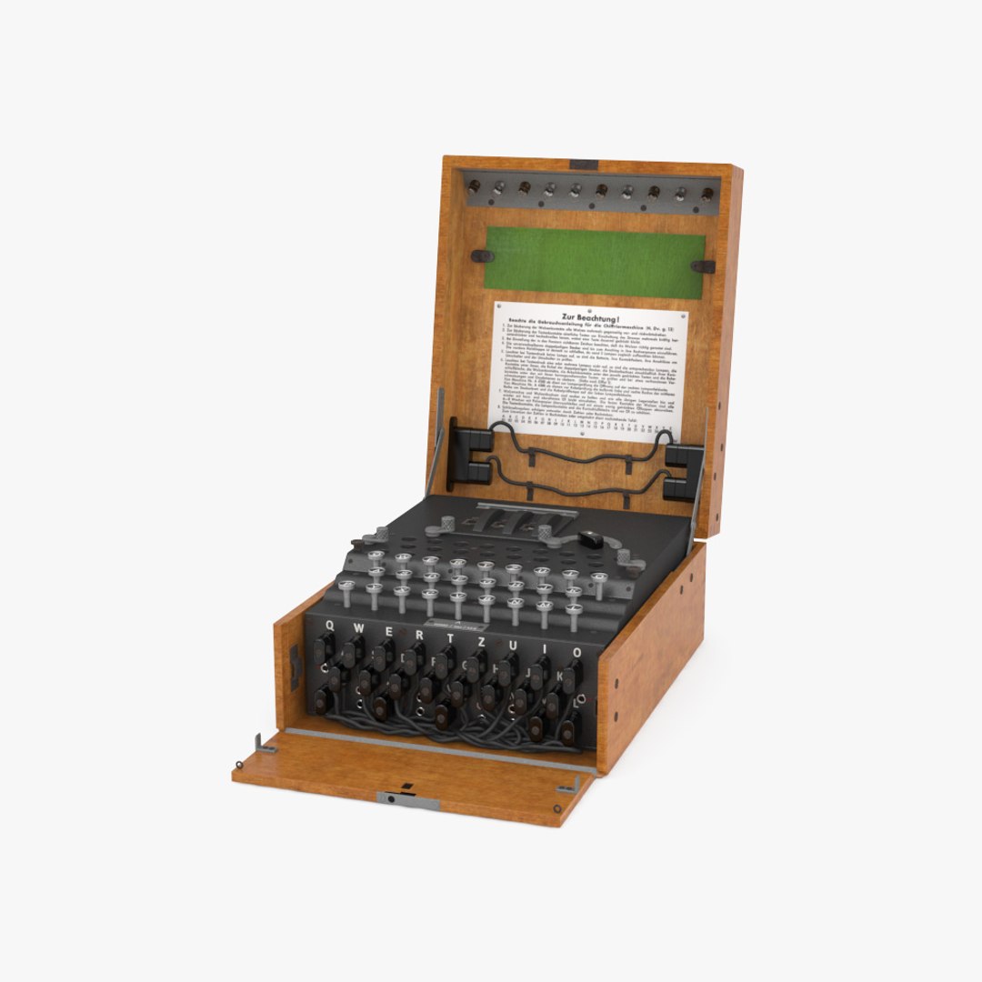 modelo 3d Enigma Cipher Machine - TurboSquid 2045689