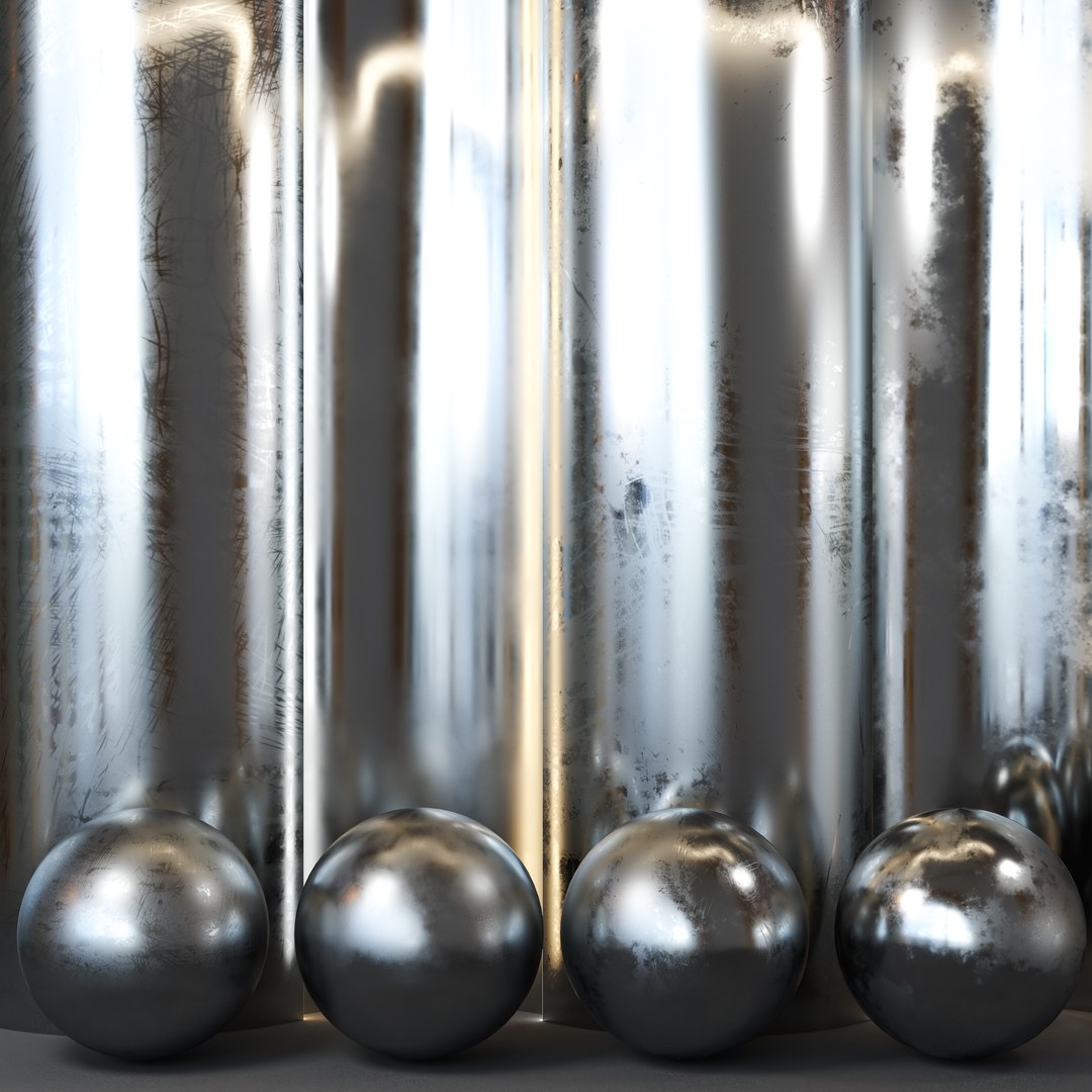 3D 4k Iron PBR Material - 4 Patterns - Multi-Engine Ready - TurboSquid ...