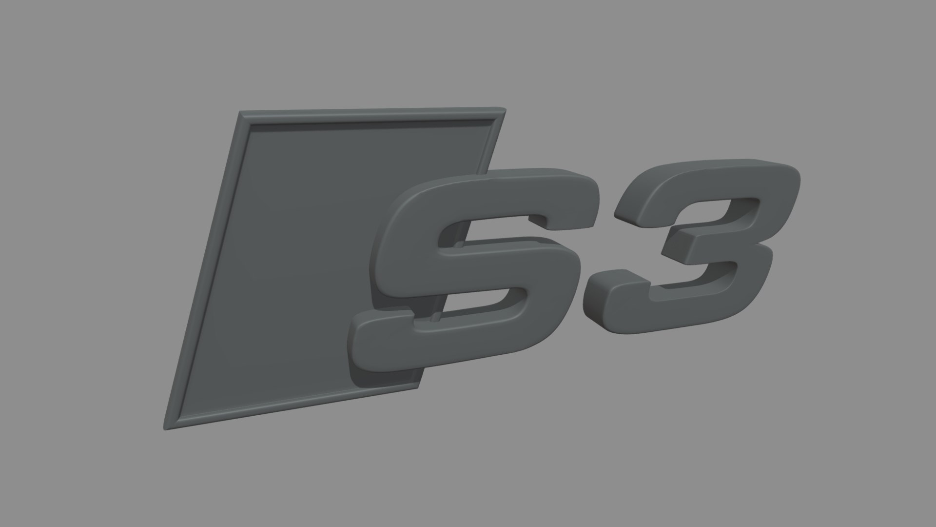 modelo 3d Logo Audi S3 - TurboSquid 2073003