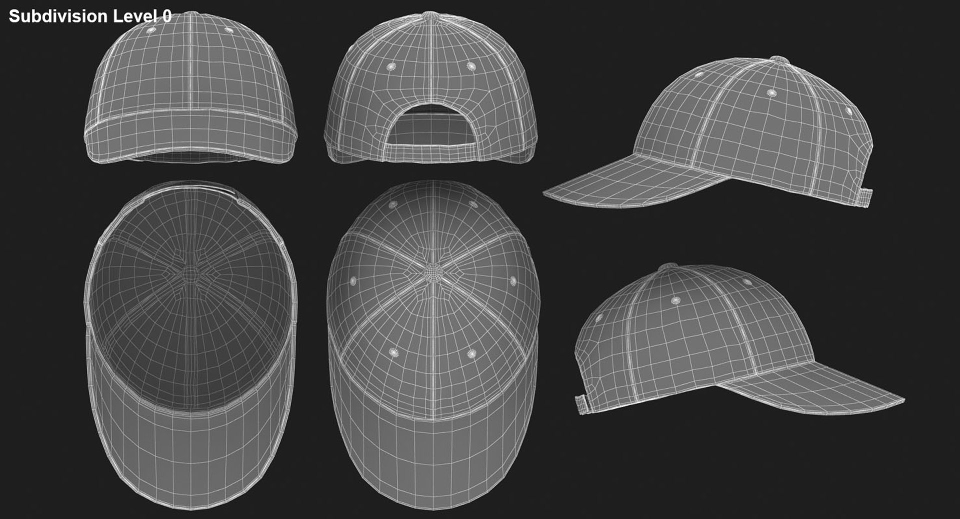 3D realistic baseball hat model - TurboSquid 1322735