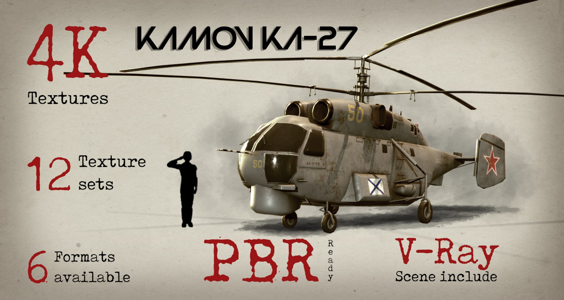 3D Kamov Ka-27 Helicopter - TurboSquid 1187603