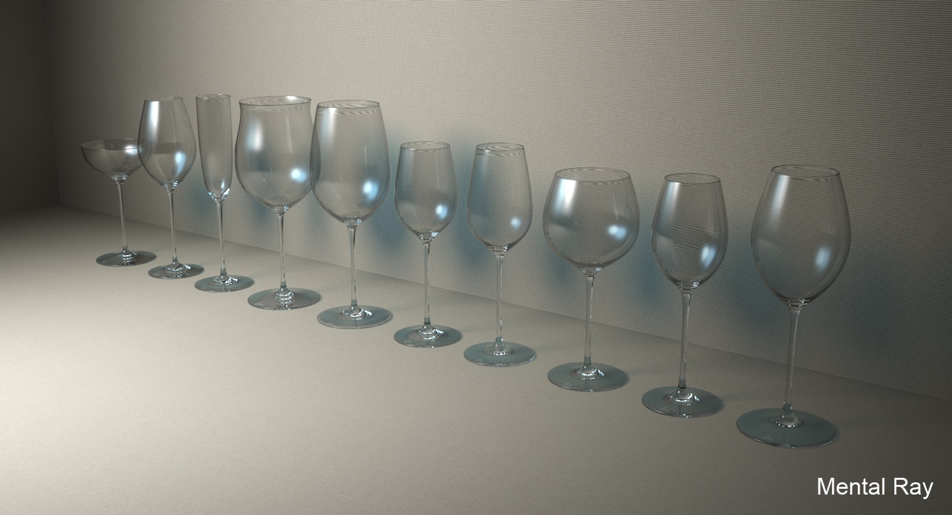 Riedel superleggero glasses 3D model - TurboSquid 1482800