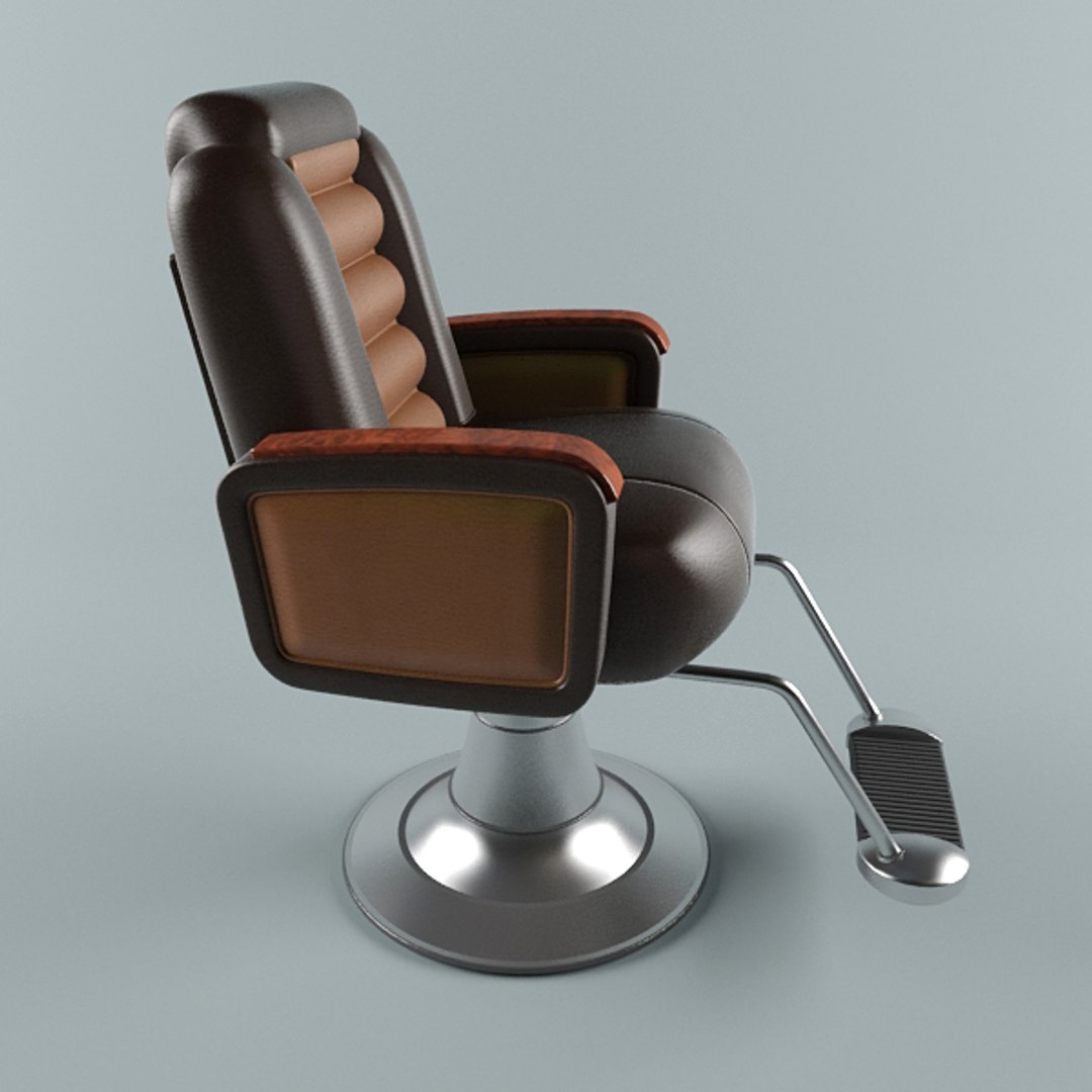 3d Barber Chair Model