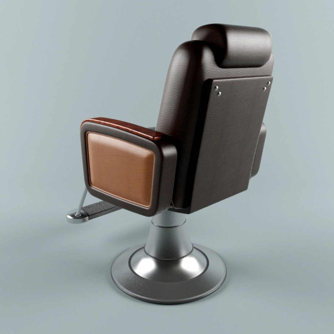 3d Barber Chair Model