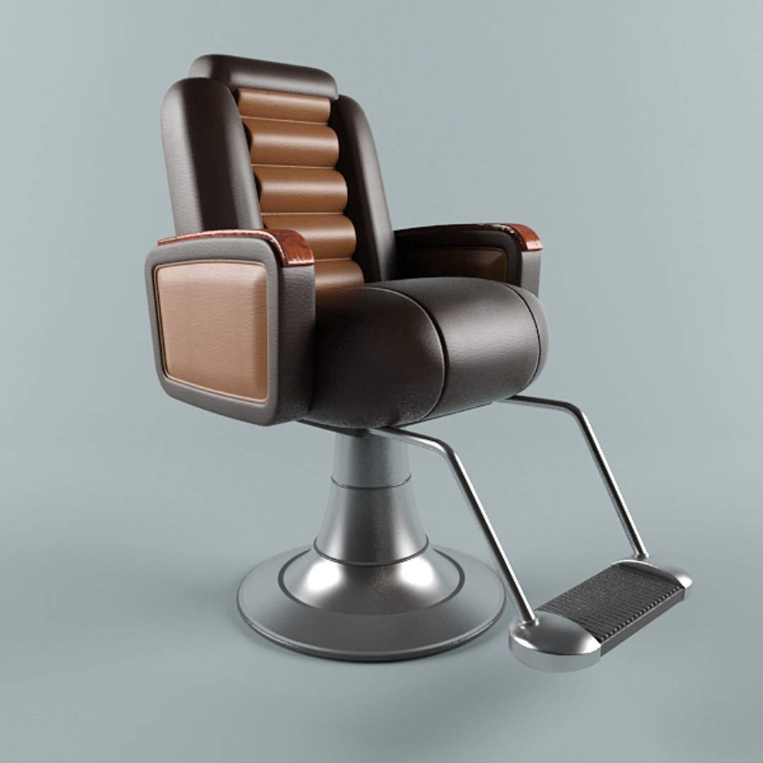 3d Barber Chair Model