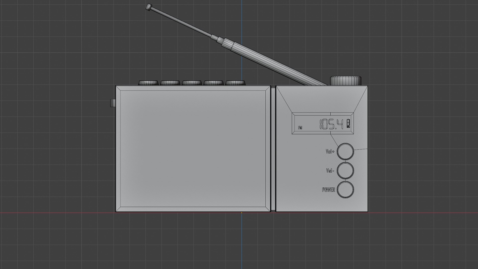 3D Radio Blue Model - TurboSquid 1969671