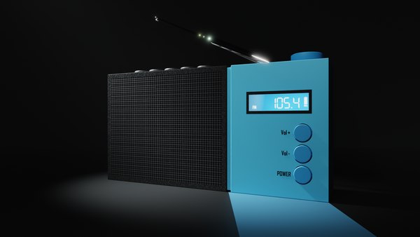 modelo 3d Radio Blue - TurboSquid 1969671