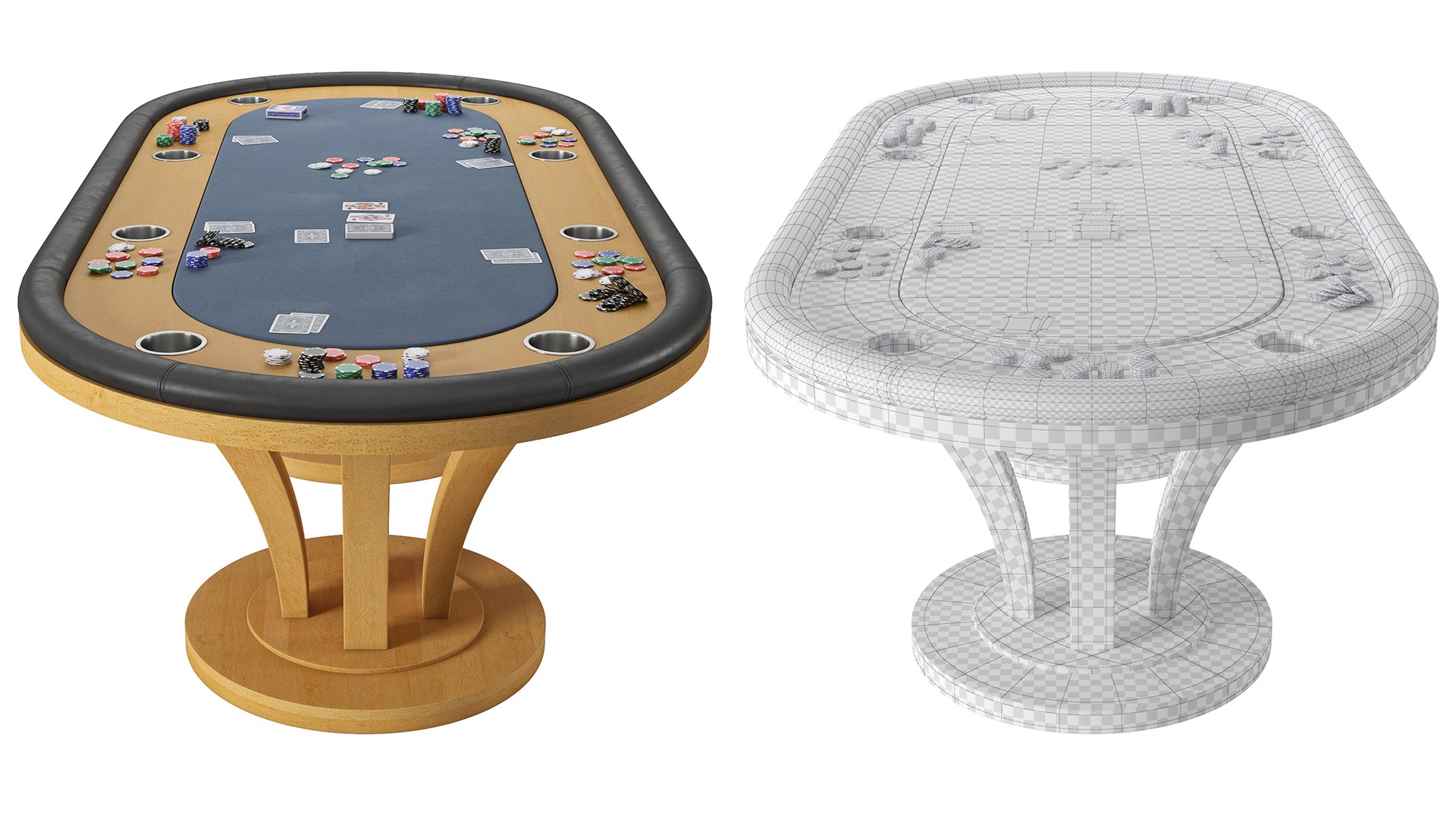 3D Jack Game Room Torino Poker Table Model - TurboSquid 2195522