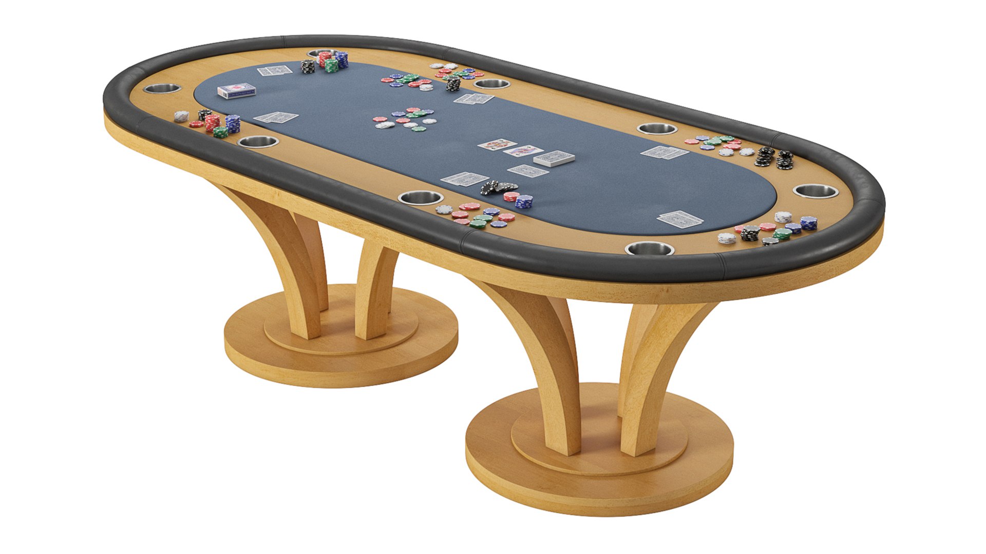 3D Jack Game Room Torino Poker Table Model - TurboSquid 2195522