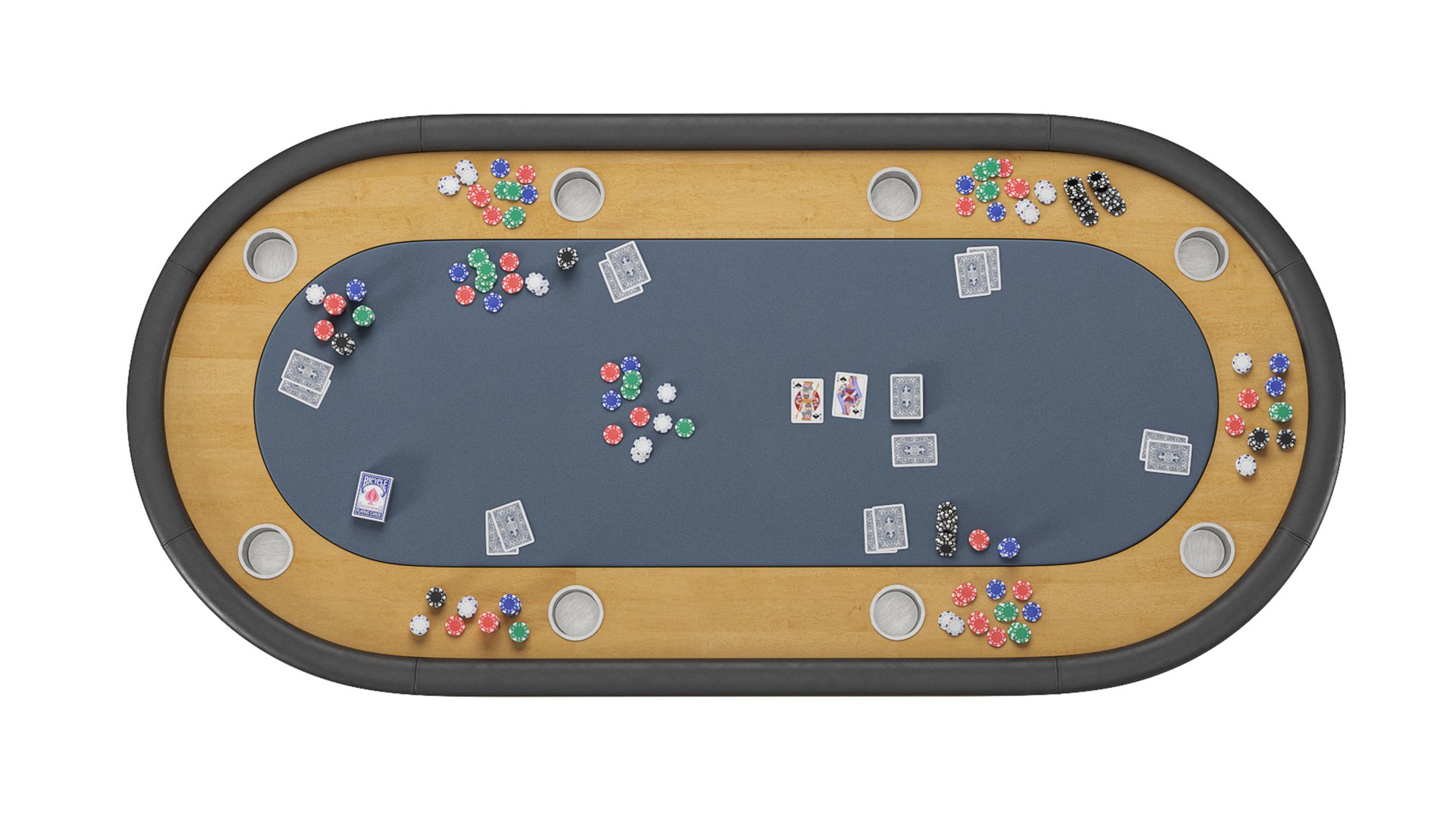 3D Jack Game Room Torino Poker Table Model - TurboSquid 2195522