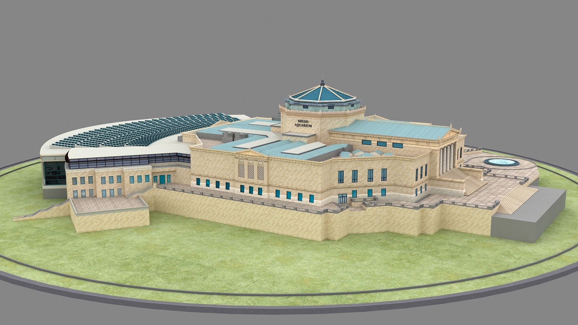 Shedd Aquarium Chicago 3d Model 3D Model - TurboSquid 2266199
