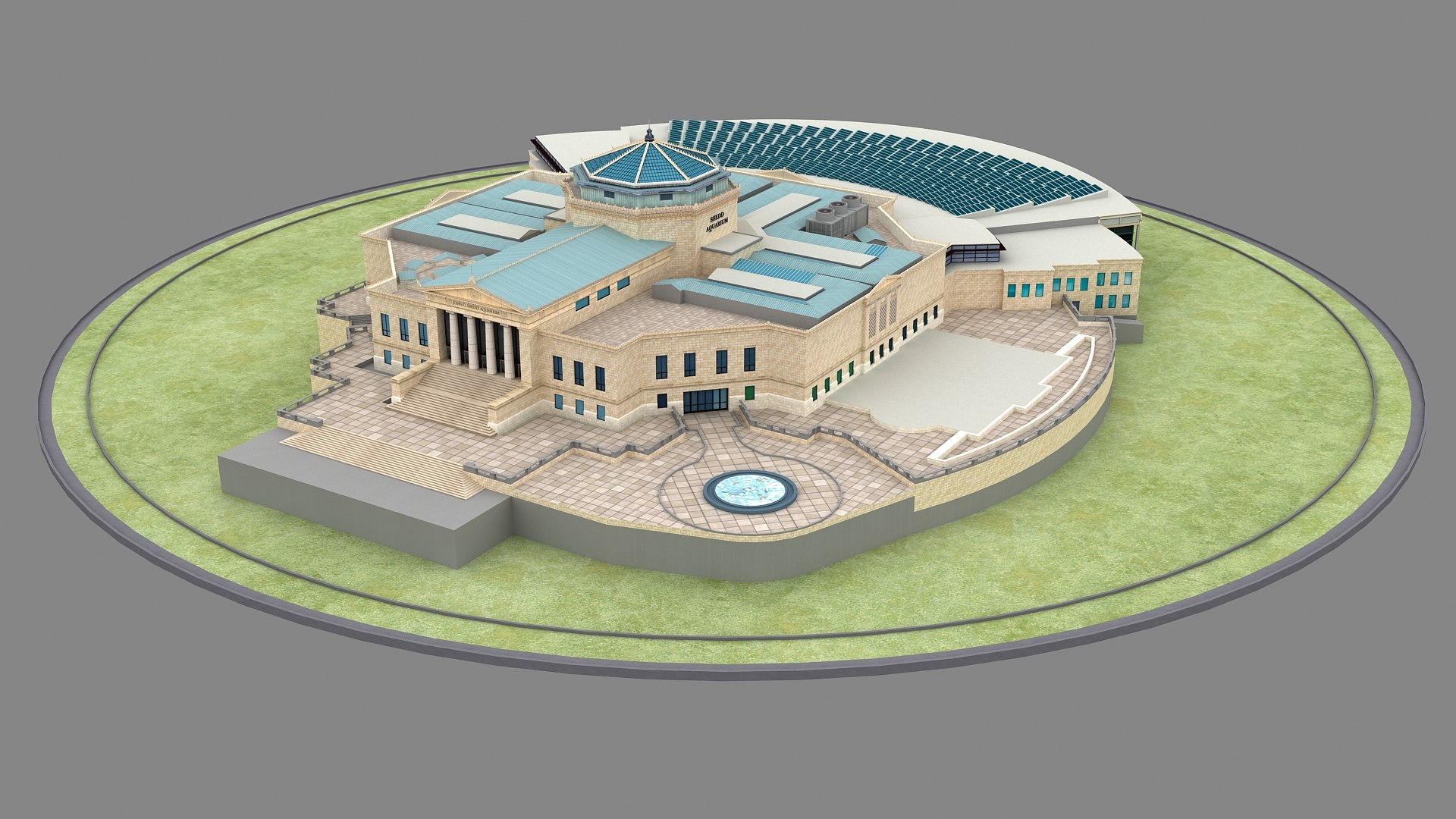 Shedd Aquarium Chicago 3d Model 3D Model - TurboSquid 2266199
