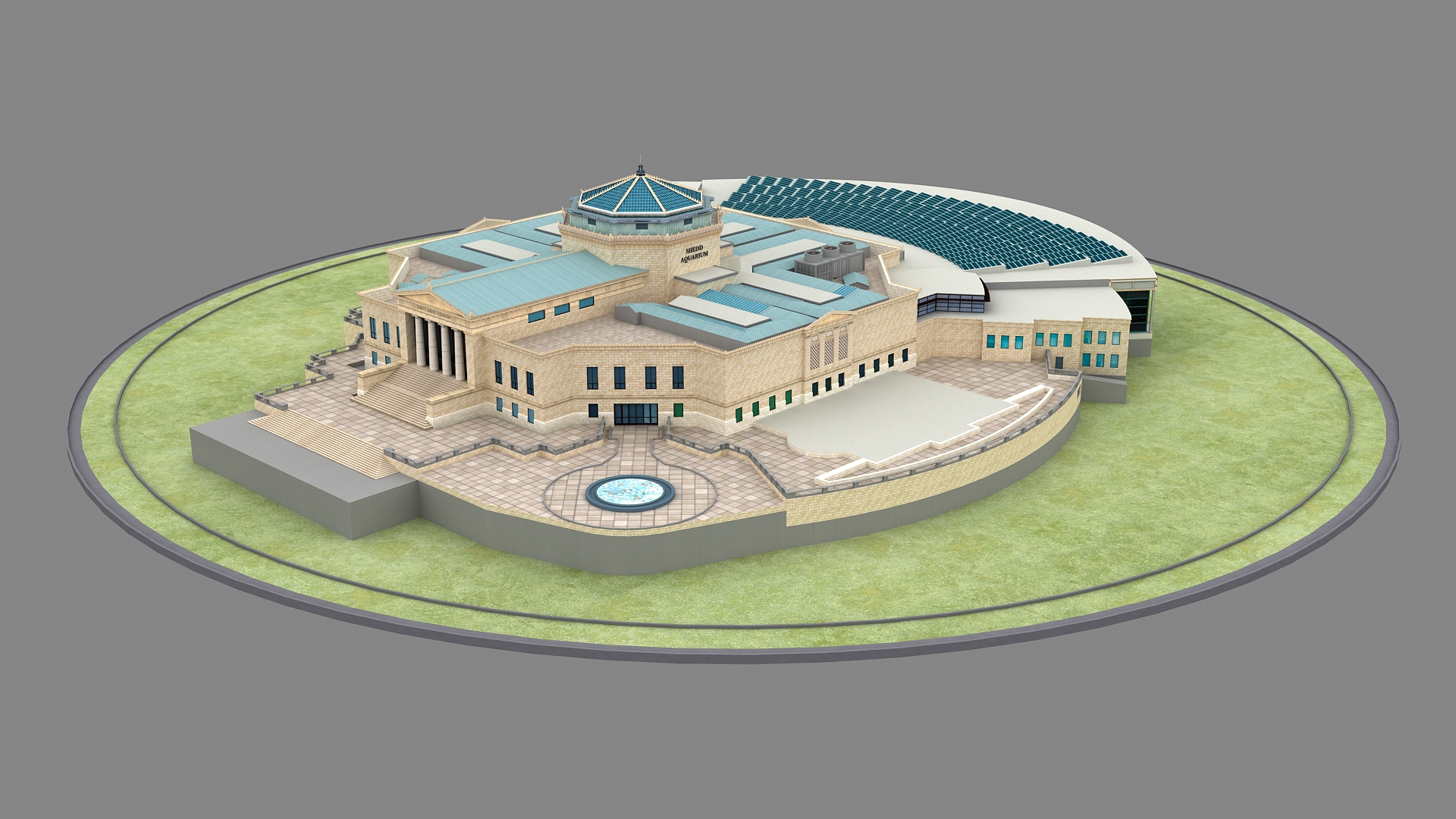 Shedd Aquarium Chicago 3d Model 3D Model - TurboSquid 2266199