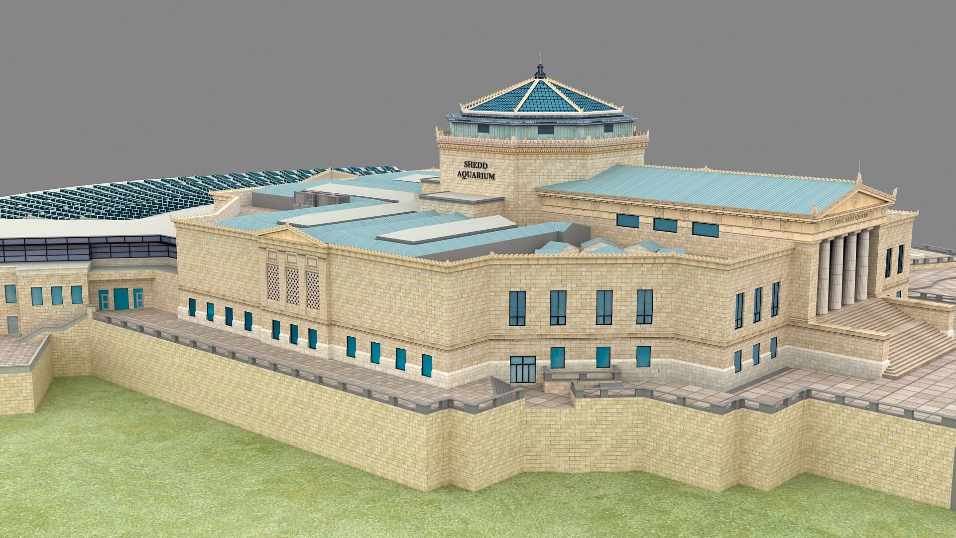 Shedd Aquarium Chicago 3d Model 3D Model - TurboSquid 2266199