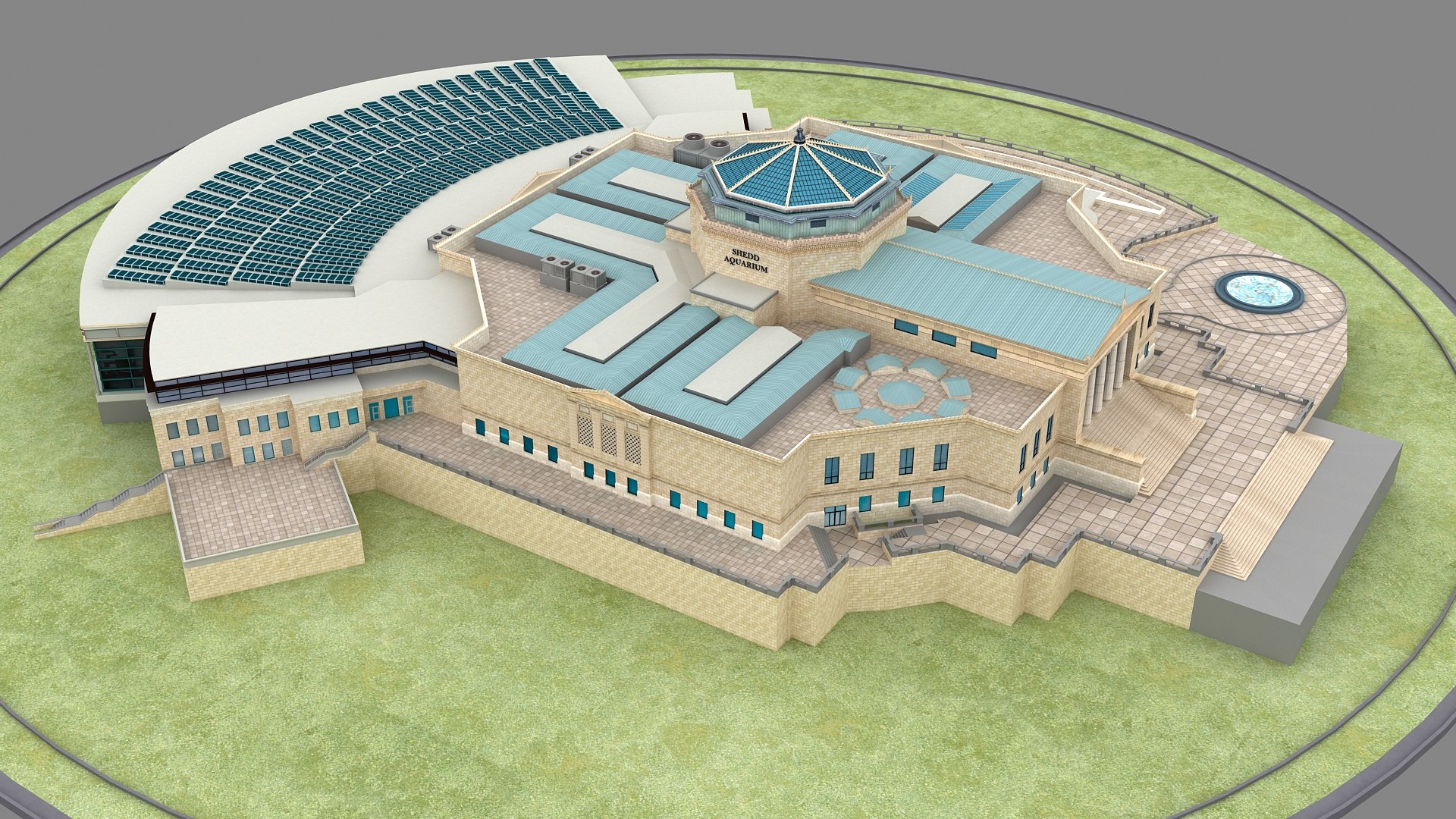 Shedd Aquarium Chicago 3d Model 3D Model - TurboSquid 2266199