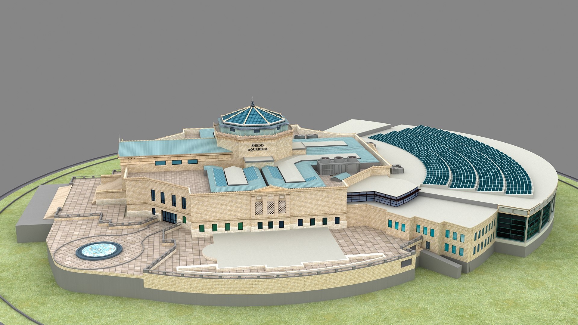 Shedd Aquarium Chicago 3d Model 3D Model - TurboSquid 2266199