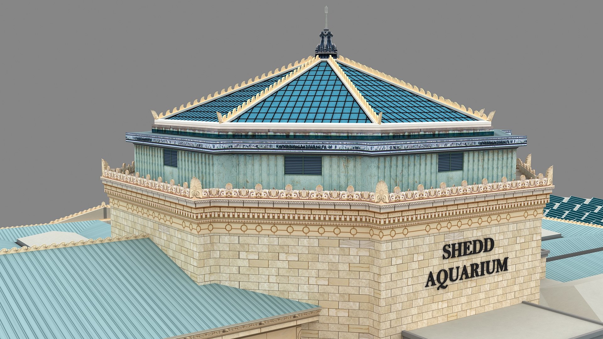 Shedd Aquarium Chicago 3d Model 3D Model - TurboSquid 2266199