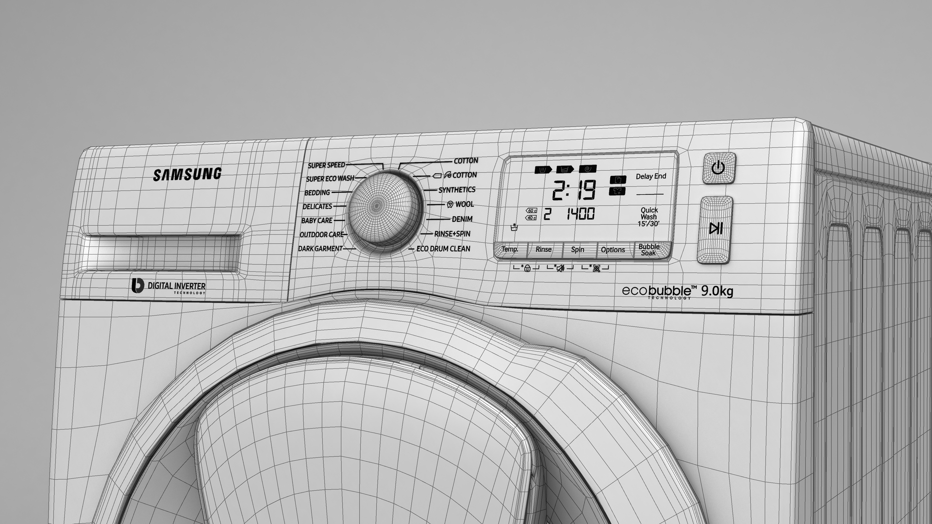 3D model samsung addwash washing machine - TurboSquid 1651944