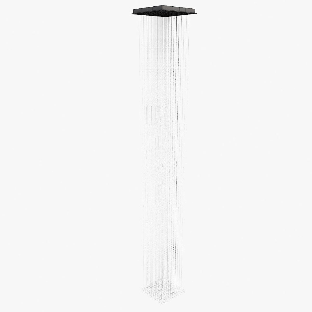 3d Model Ceiling Hand Shower Water