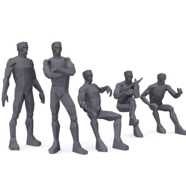 male man mannequin 3d model