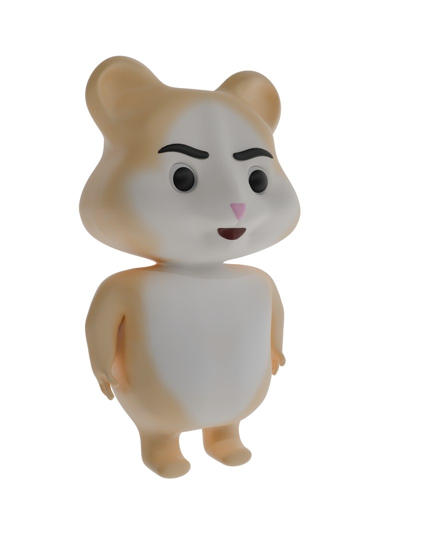 Cute Hamster Character Model - TurboSquid 2236947