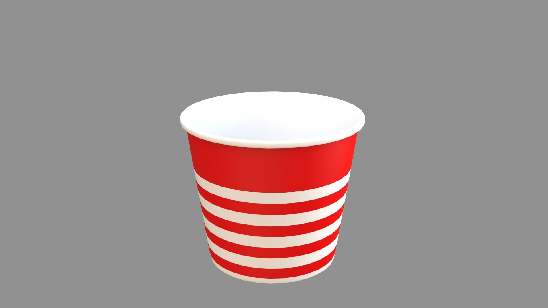 Empty Striped 03 Popcorn Tub Collection Of 11 Model - TurboSquid 2347683