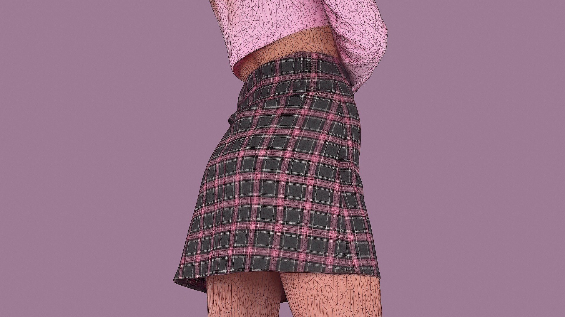 3D Lady In Pink Model - TurboSquid 1848358