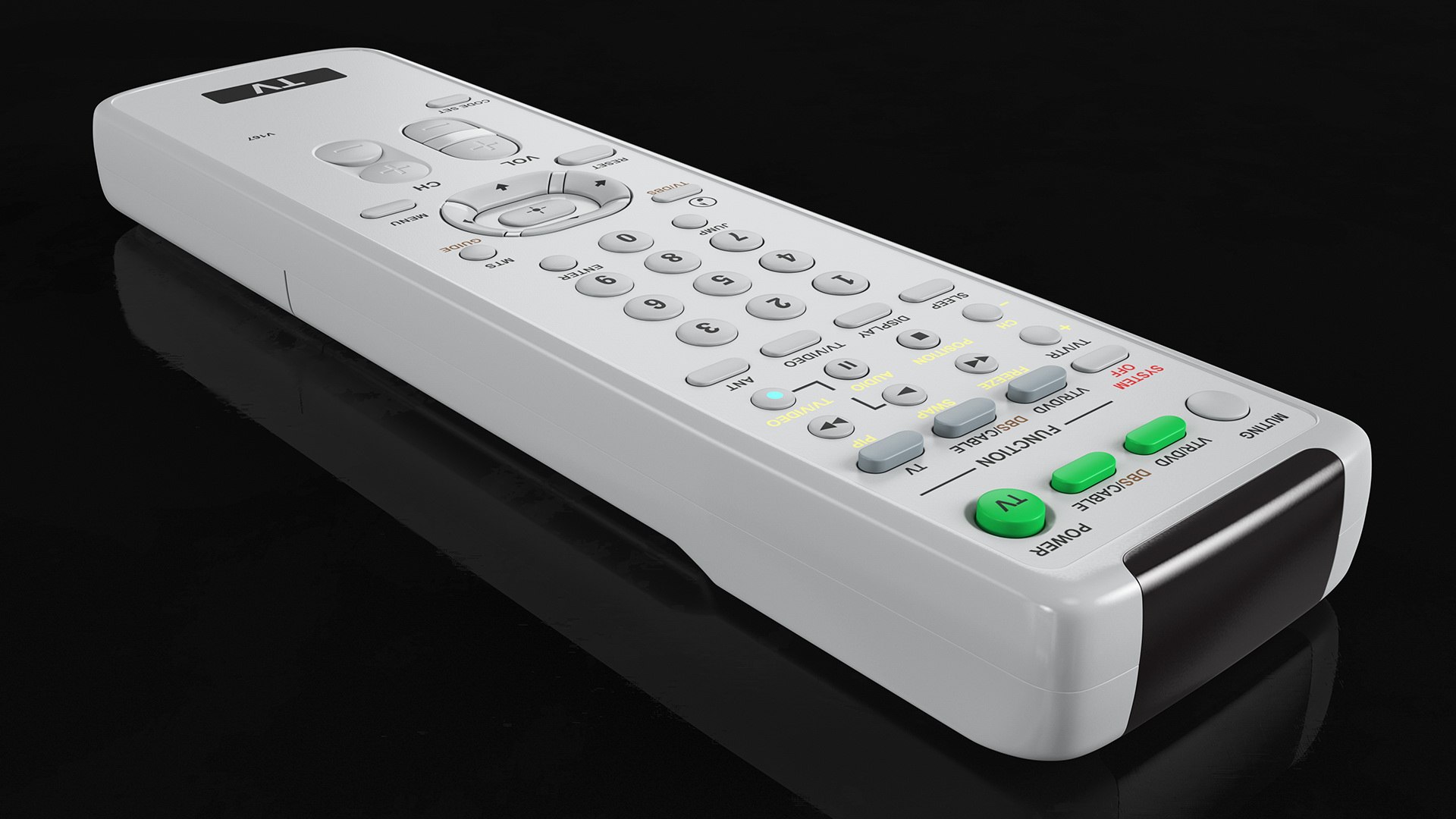 Vintage Ir Tv Remote 3D Model - TurboSquid 1615507