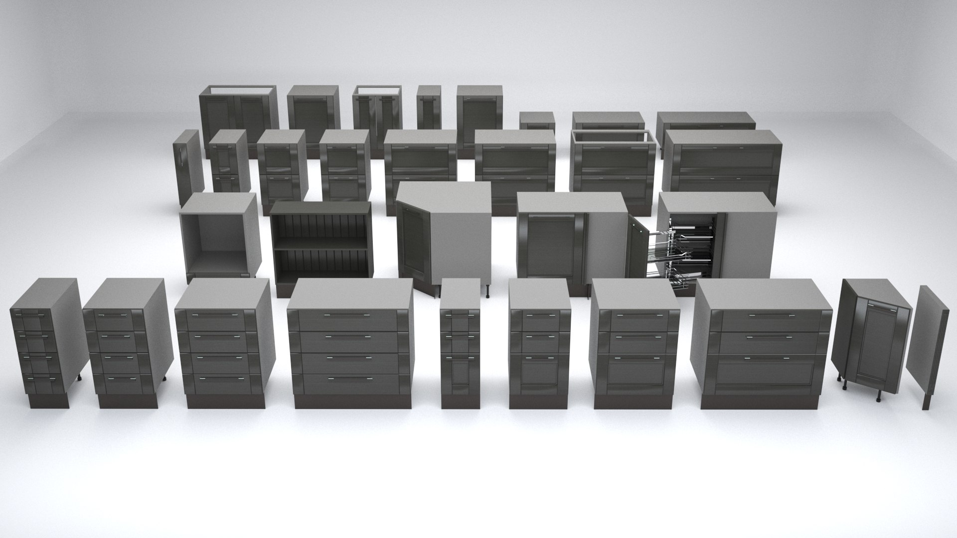3D Model Kitchen Modules - TurboSquid 1800643