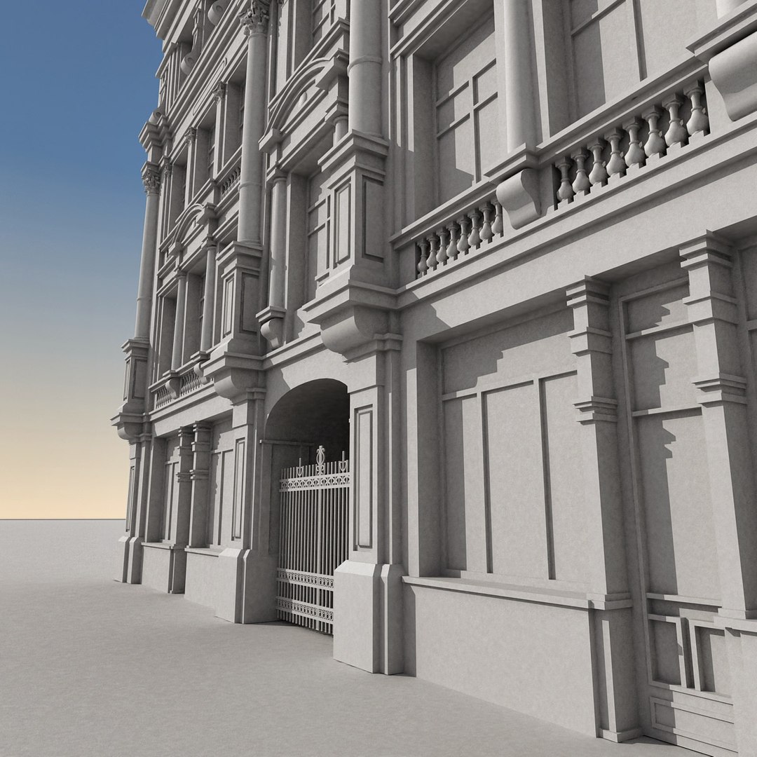 European Building Europe 3d Model