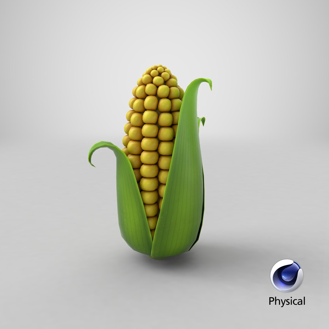 3D Cartoon Corn model - TurboSquid 2074423