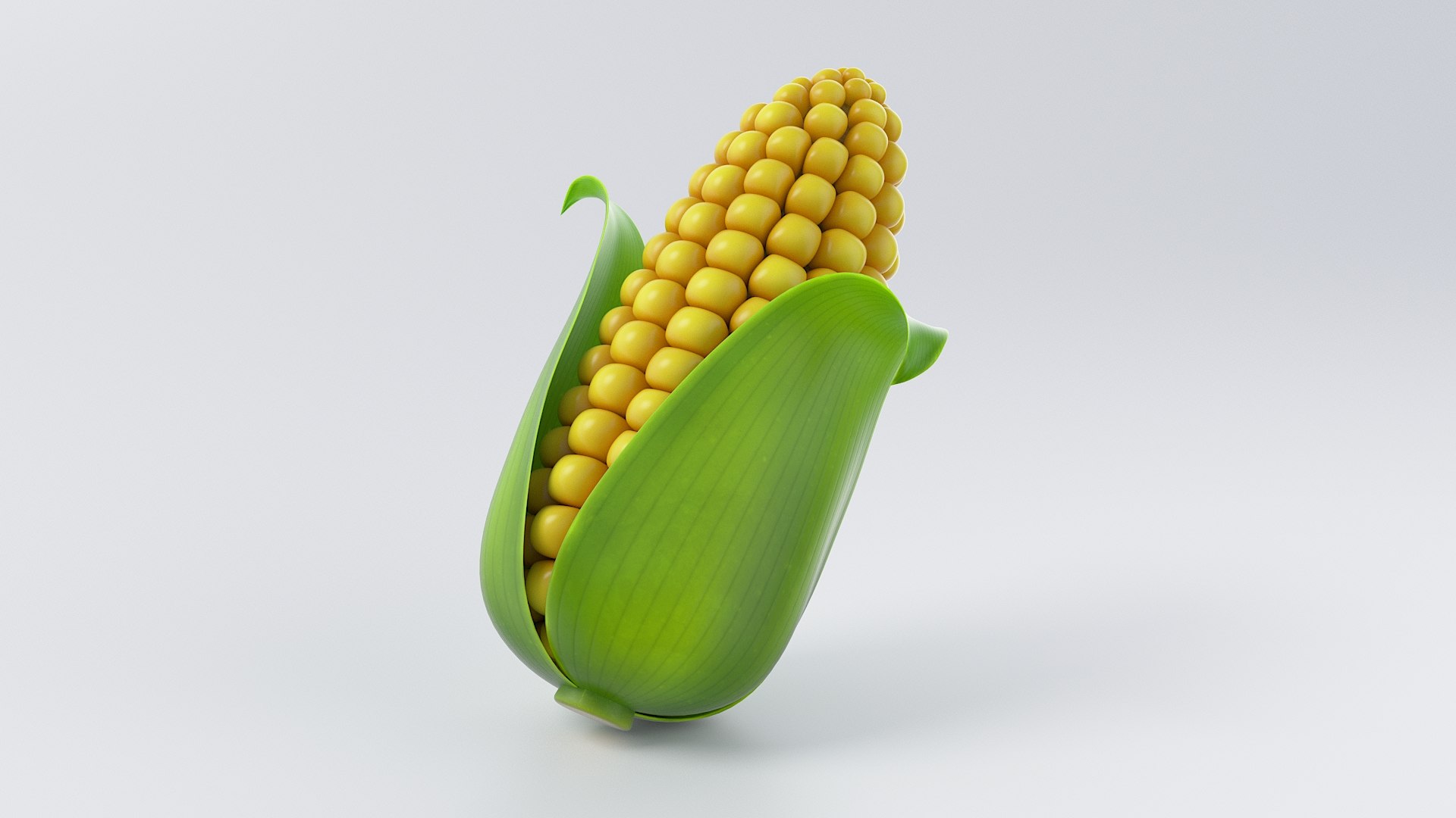 3D Cartoon Corn Model - TurboSquid 2074423