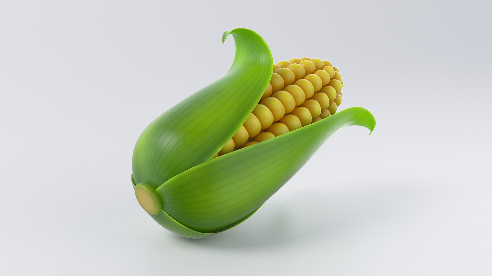 3D Cartoon Corn Model - TurboSquid 2074423