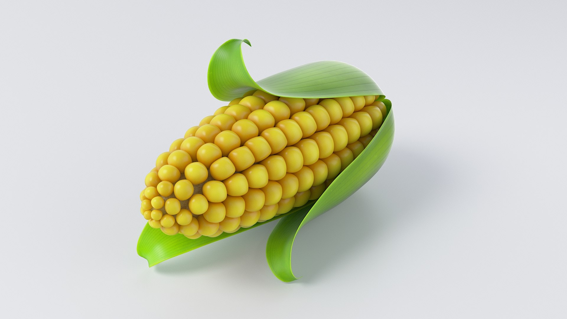 3D Cartoon Corn Model - TurboSquid 2074423