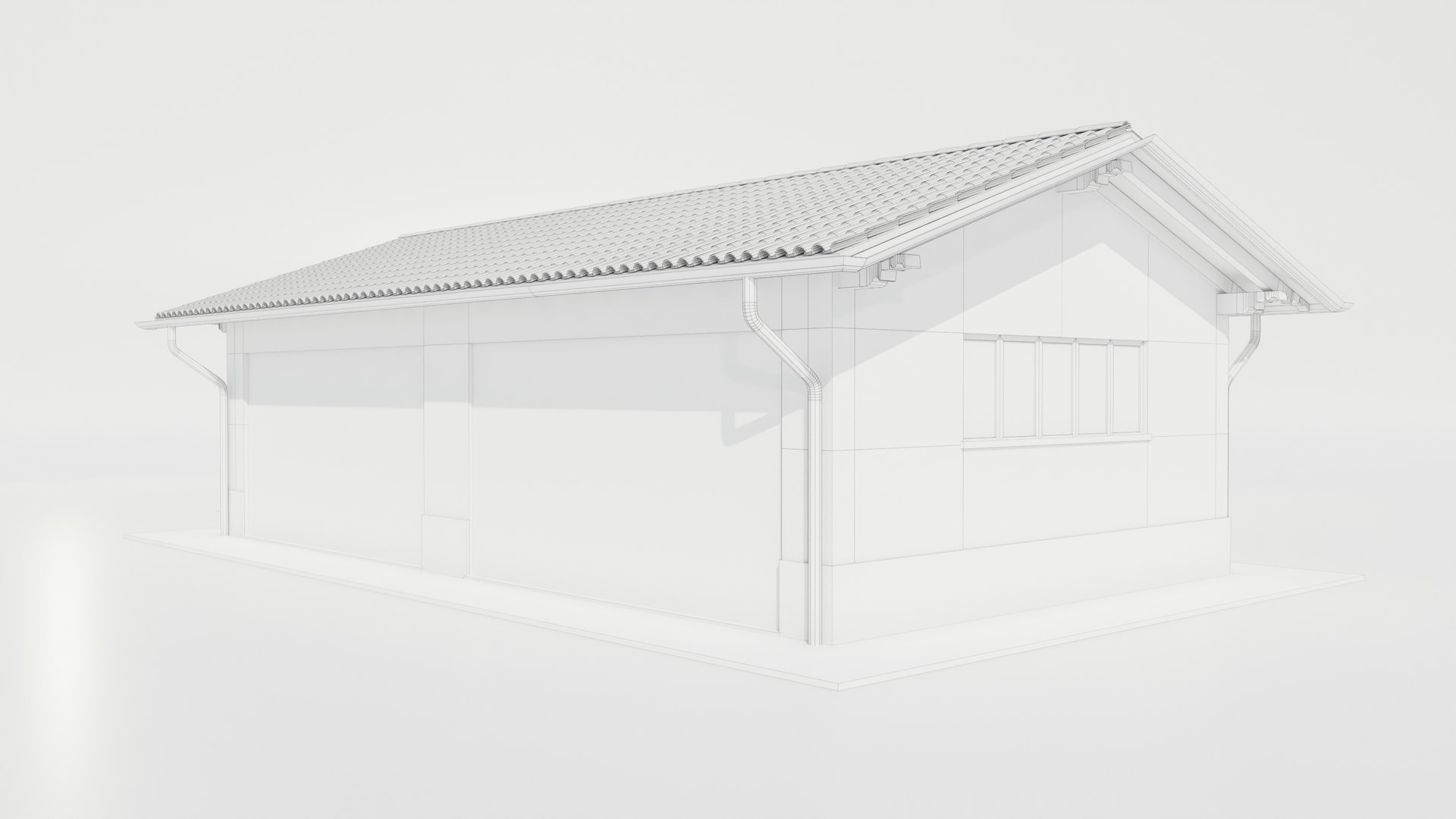 Italian Farm Building - Garage 3 3D Model - TurboSquid 1720144