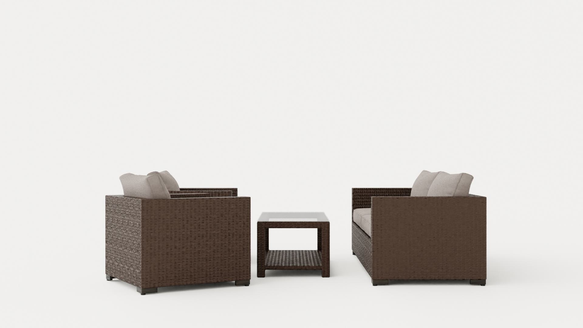 3D Ninja Sofa Group Beige - TurboSquid 2241959