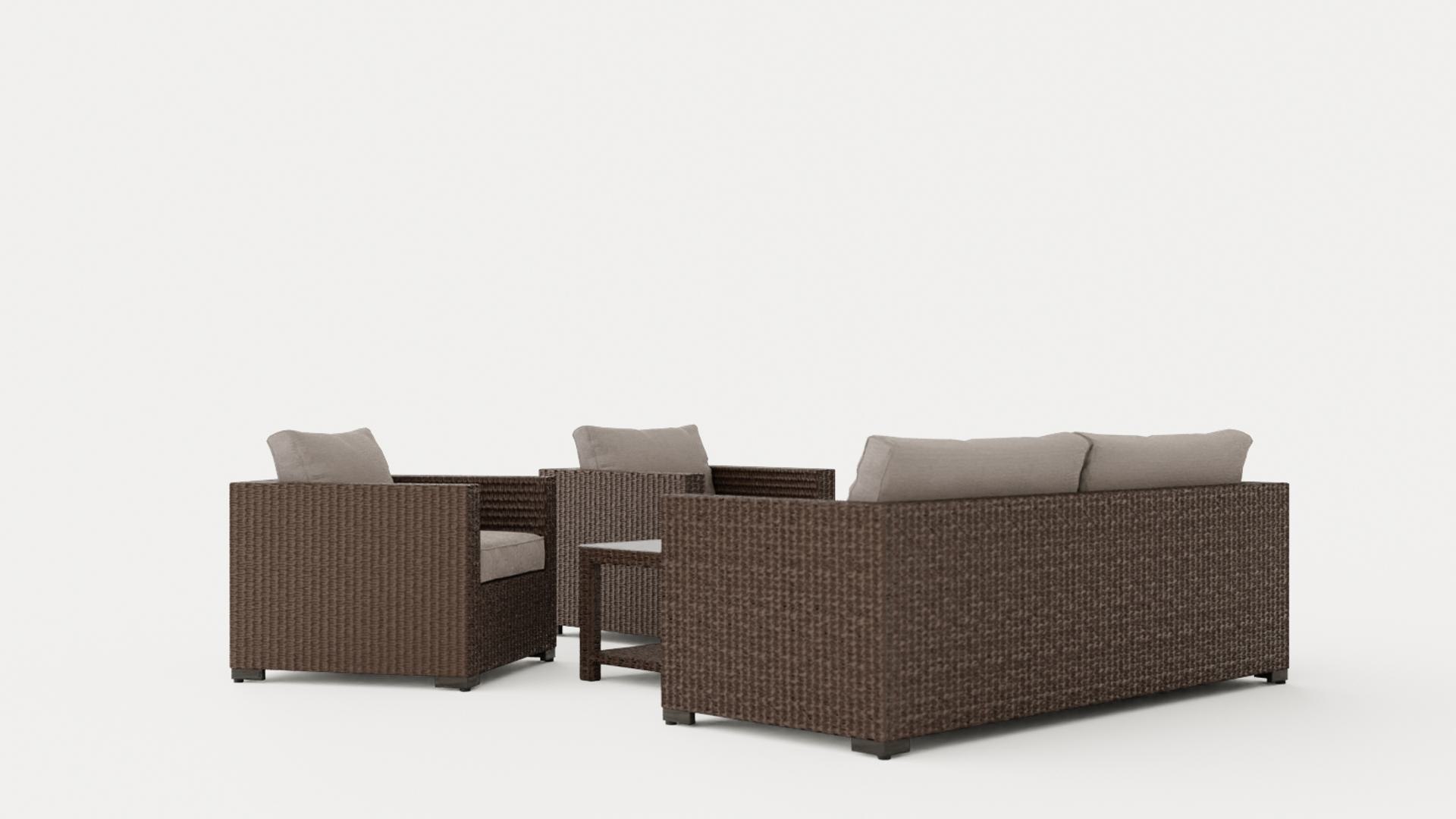 3D Ninja Sofa Group Beige - TurboSquid 2241959