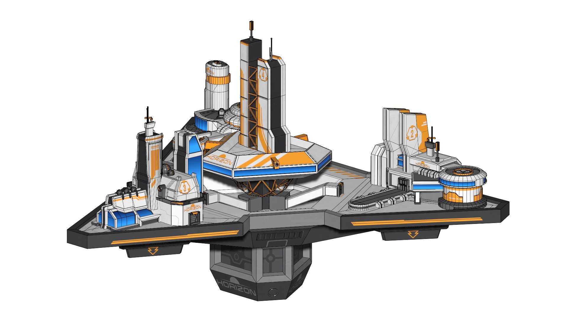 Base Horizon 3D - TurboSquid 2025049