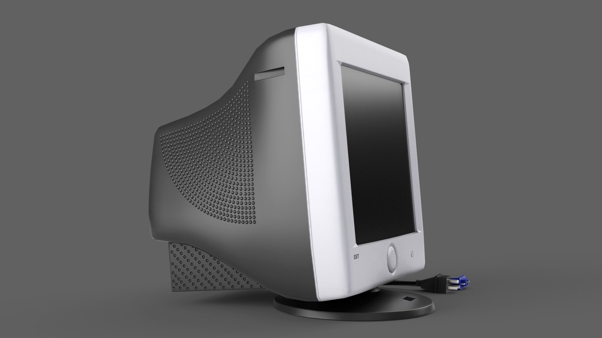 90s Old CRT Monitor - Low Poly GameProp 3D Model - TurboSquid 1795379