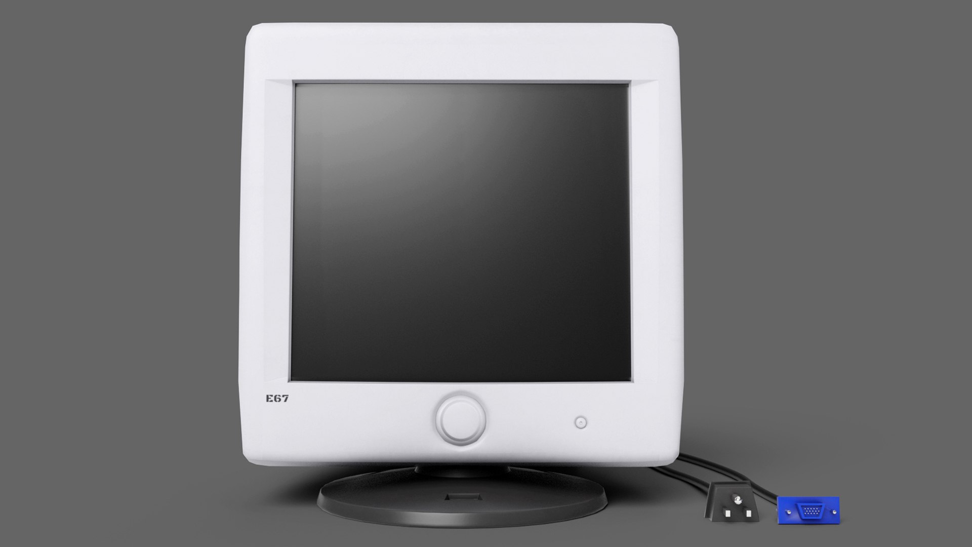 90s Old CRT Monitor - Low Poly GameProp 3D Model - TurboSquid 1795379