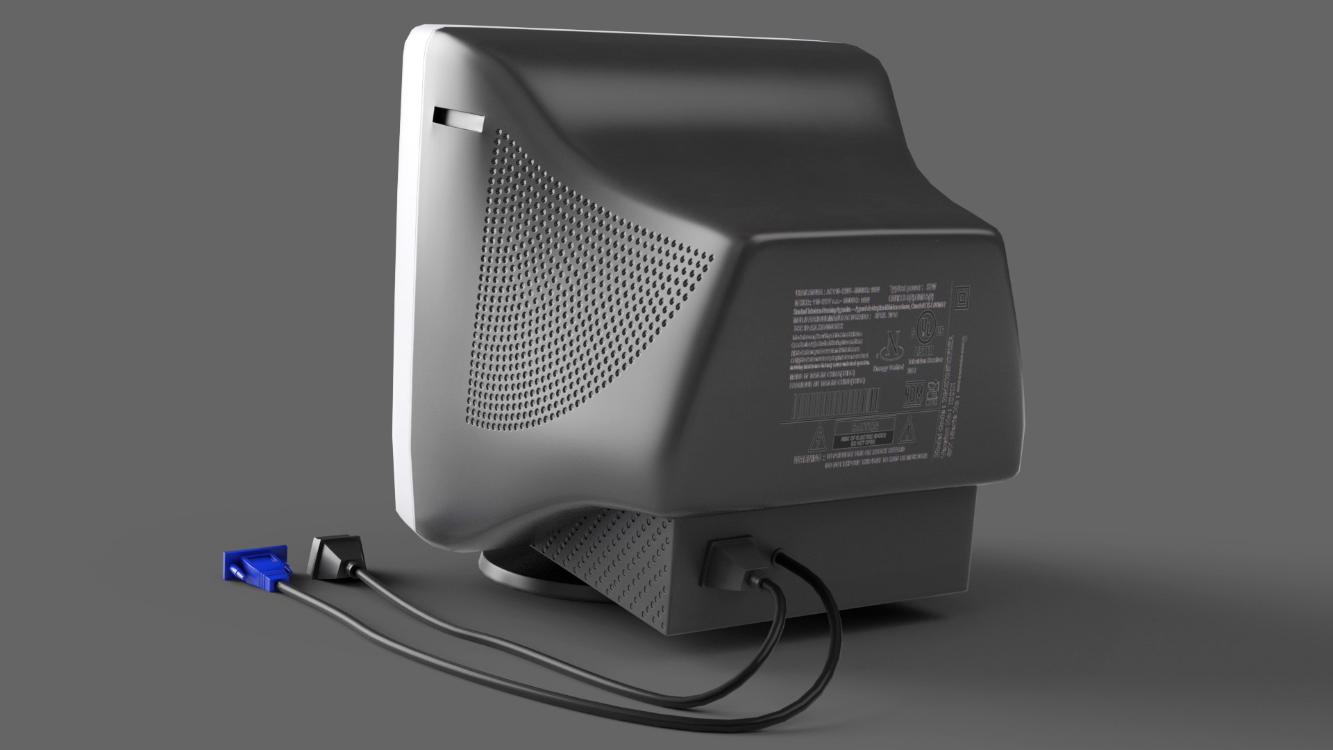 90s Old CRT Monitor - Low Poly GameProp 3D Model - TurboSquid 1795379