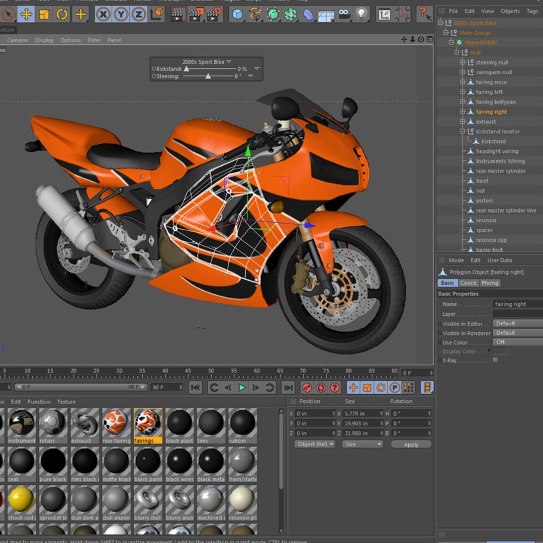 3d model bike generic sport 2000s