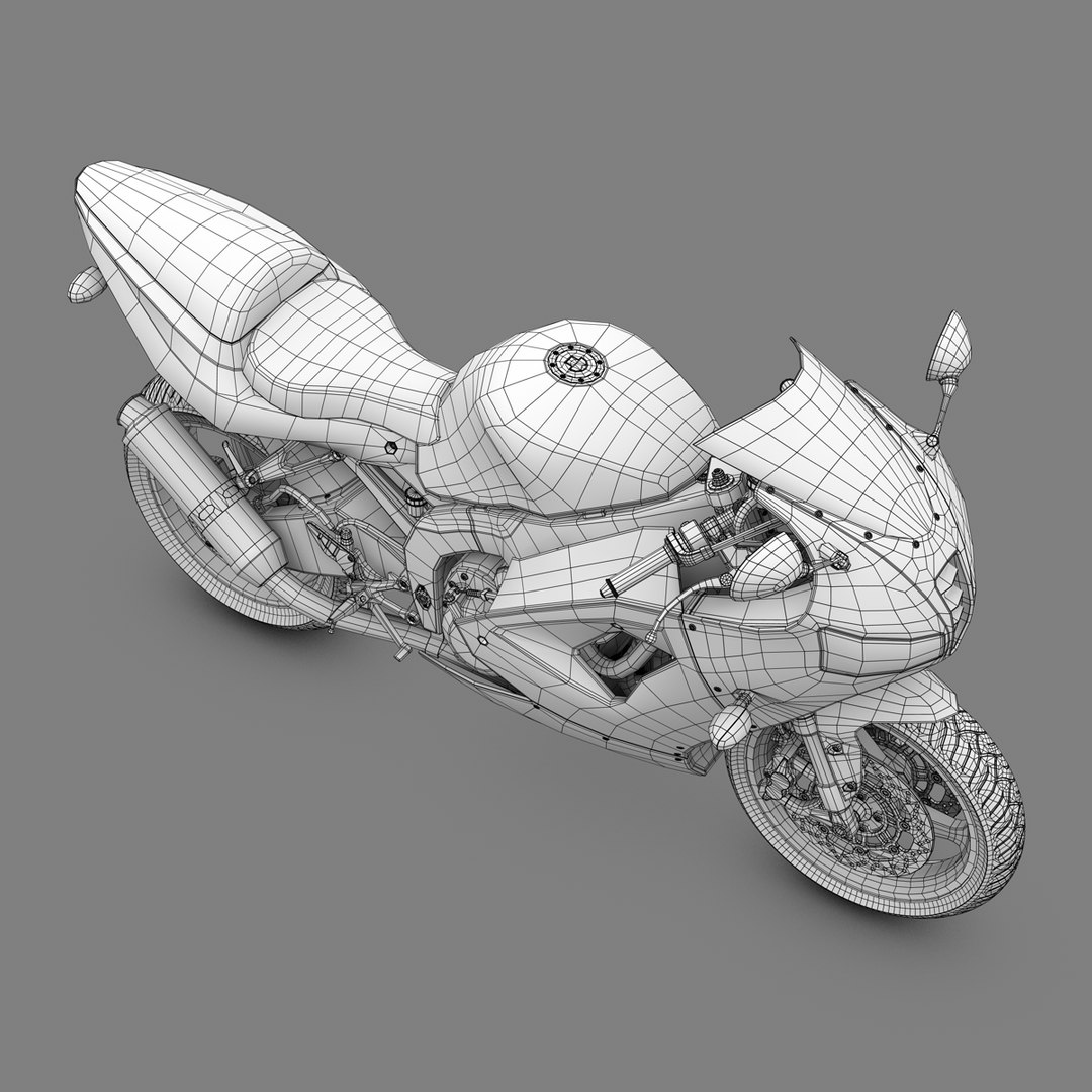 3d model bike generic sport 2000s