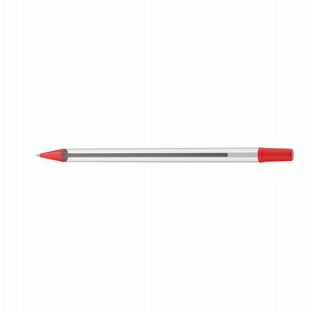 3D Model Ballpoint Red Pen - TurboSquid 2023613