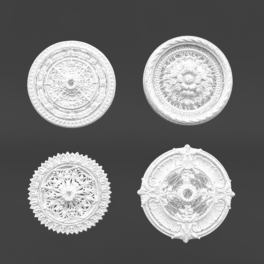 3D Classic Ceiling Pattern 01 - TurboSquid 1517110