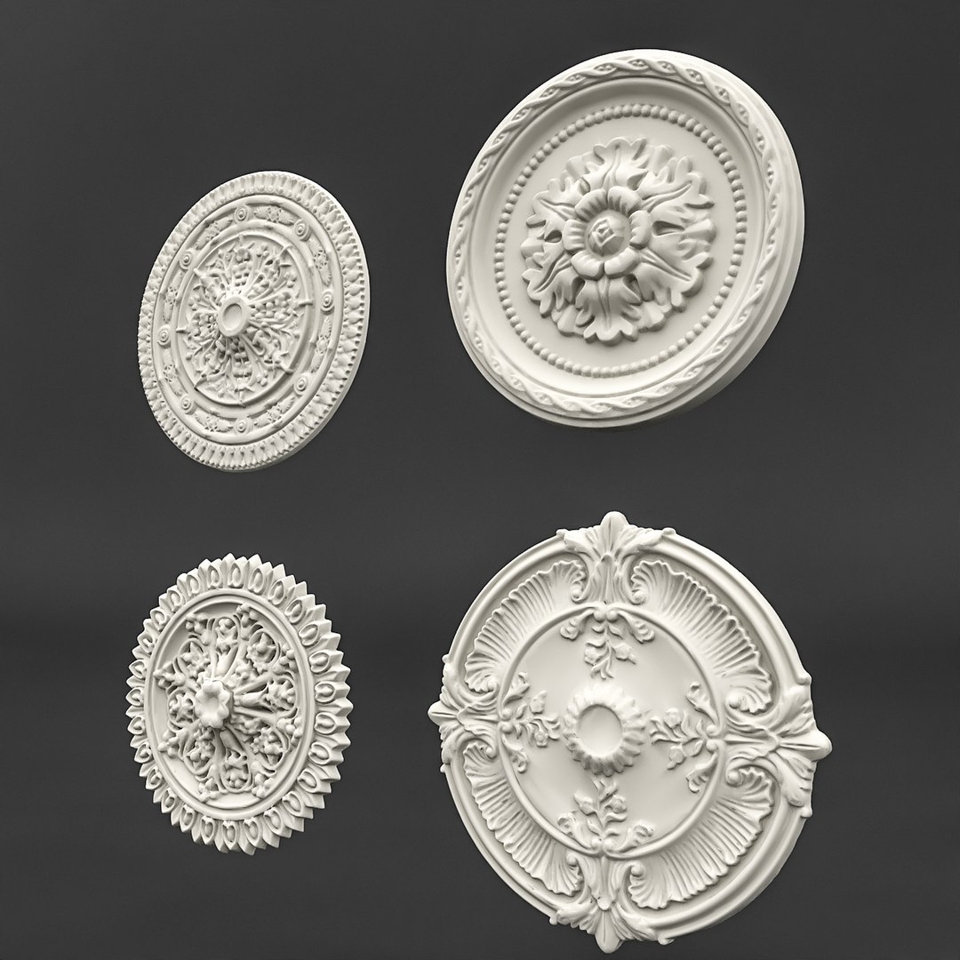 3D Classic Ceiling Pattern 01 - TurboSquid 1517110