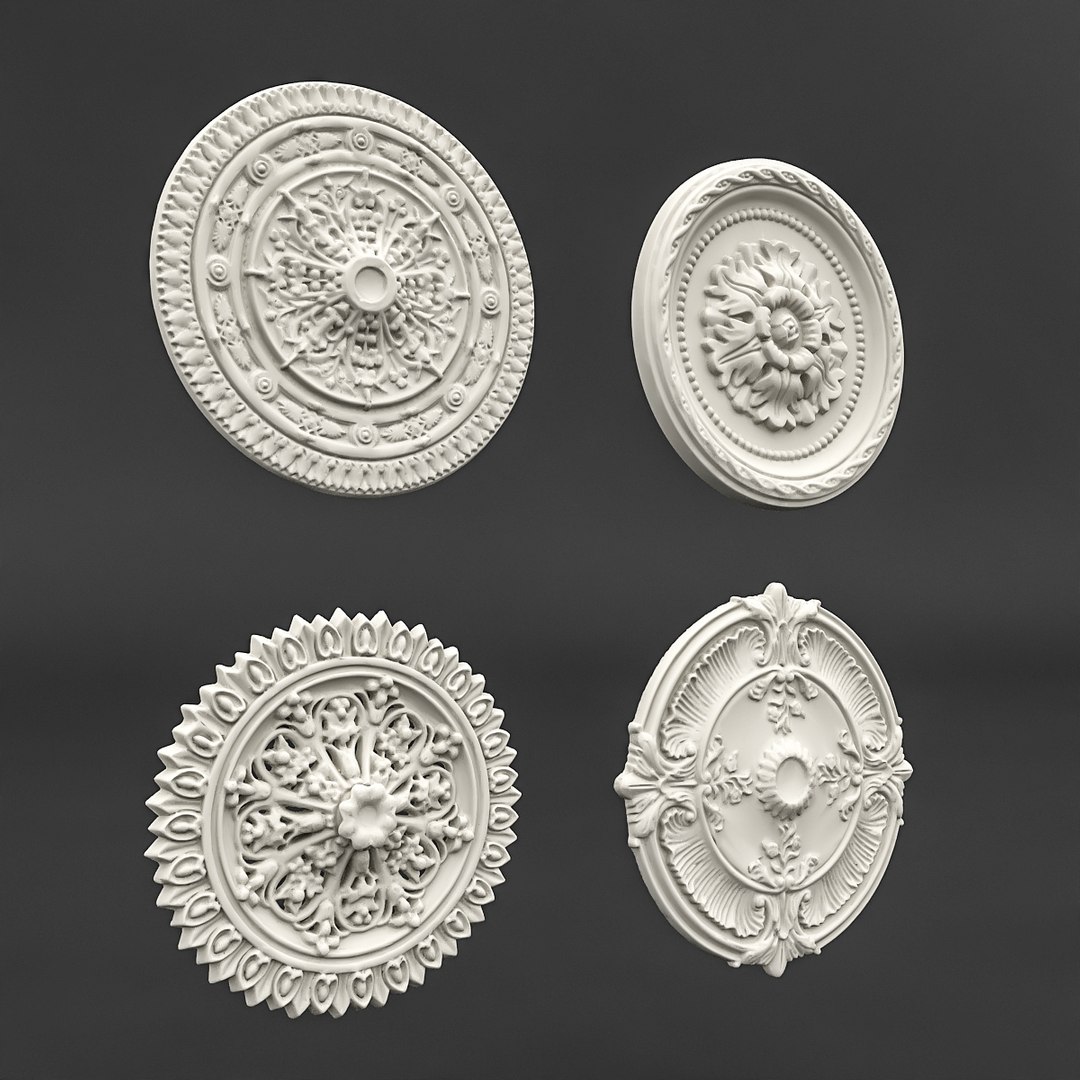 3D Classic Ceiling Pattern 01 - TurboSquid 1517110