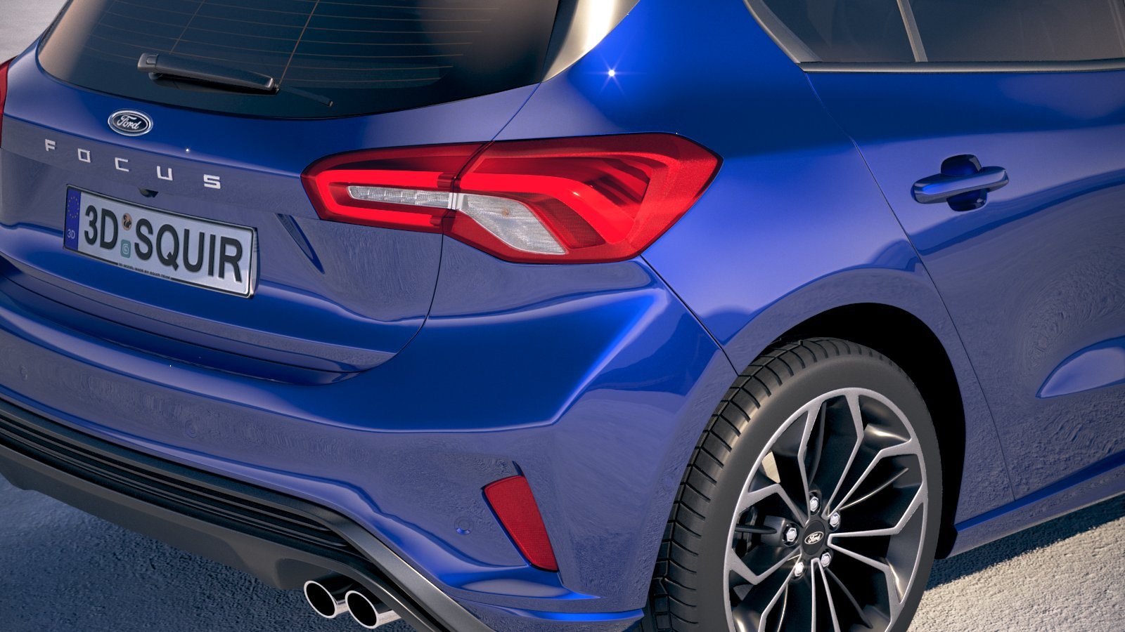 Focus st-line 2019 3D model - TurboSquid 1299294