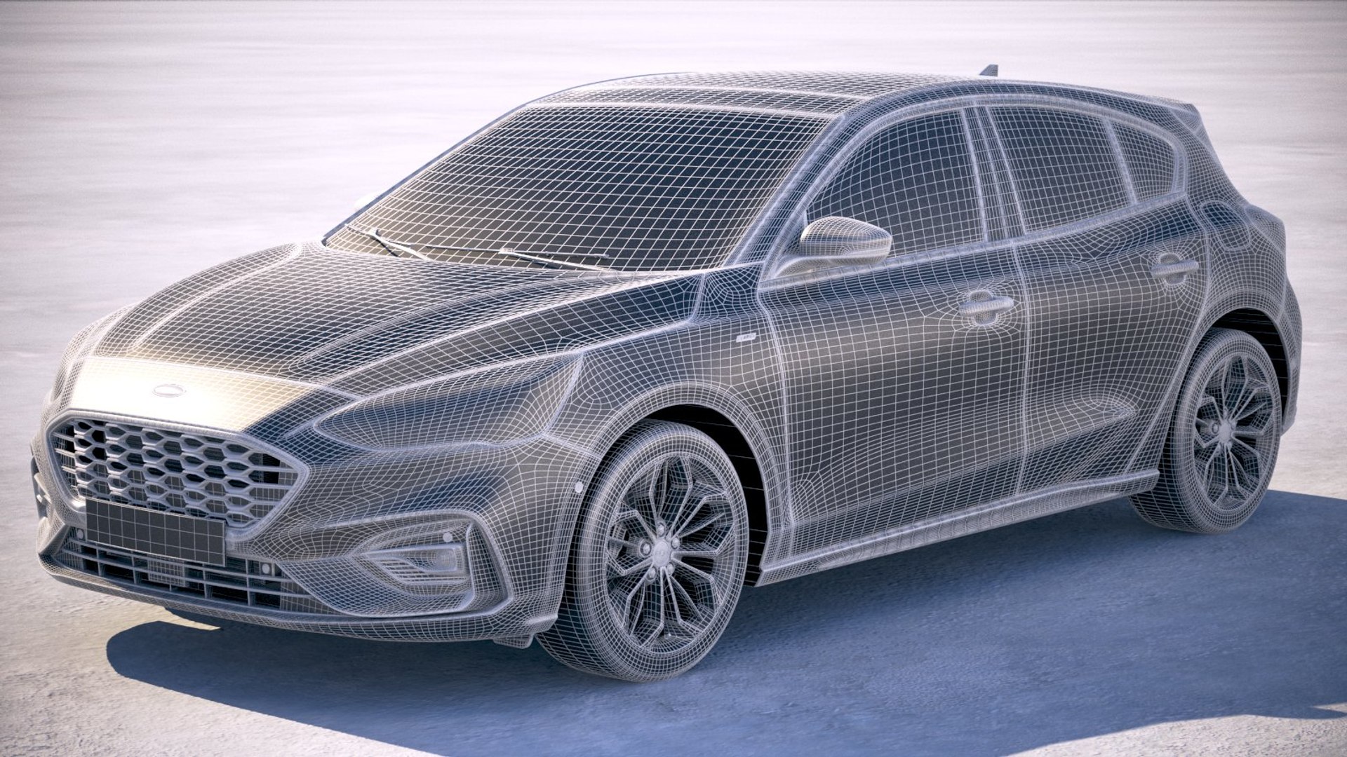 Focus St-line 2019 3D Model - TurboSquid 1299294